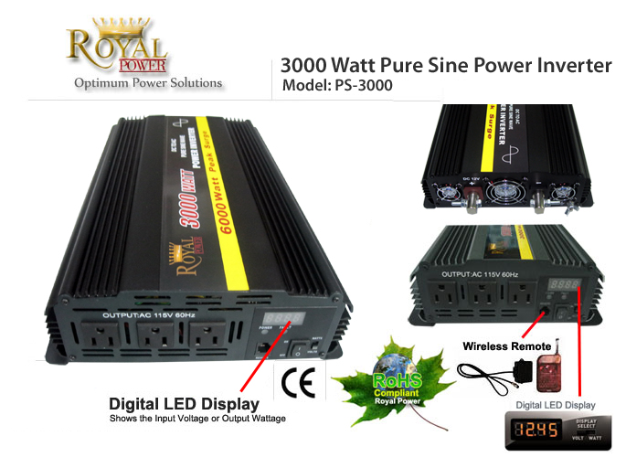 DCAC POWER | 3000Watt Pure Sine Wave | DCAC Power inverter | 12Volt to ...